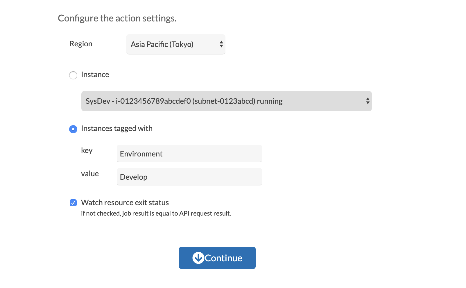 EC2: Stop Instance – Serverworks Support Center