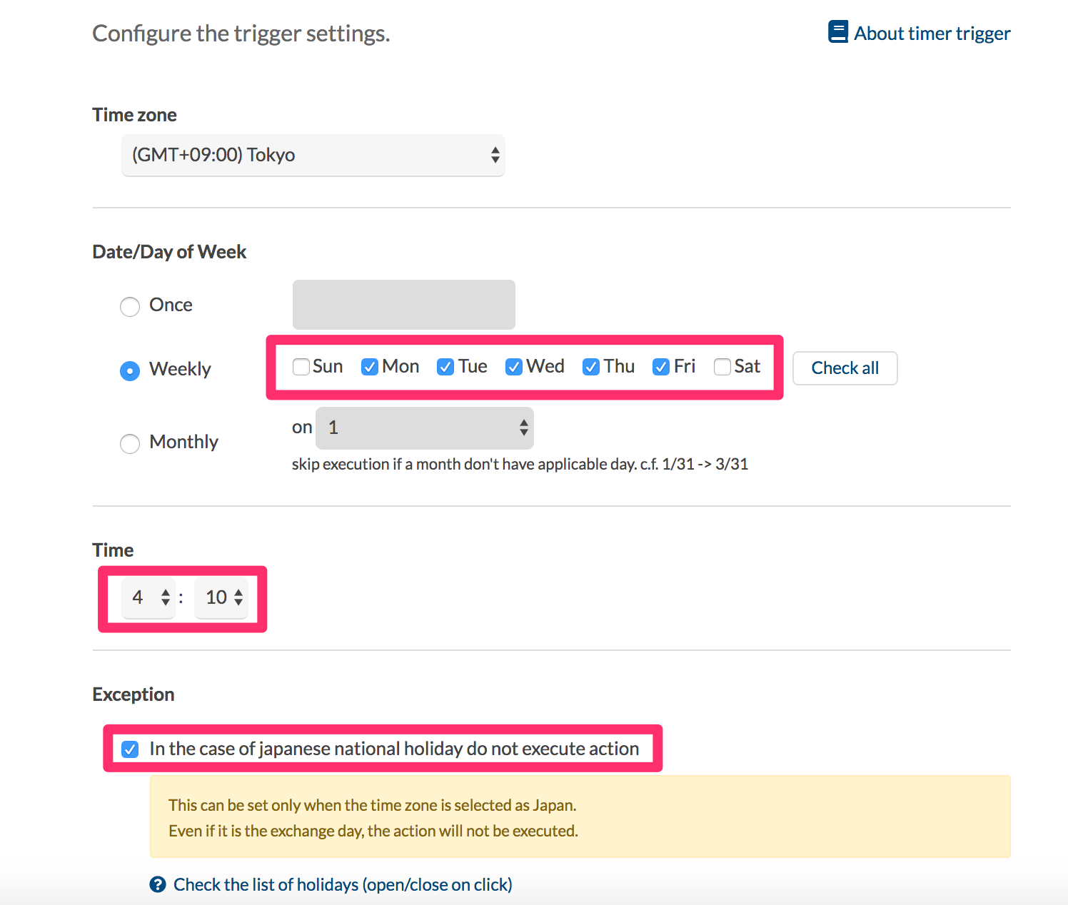 Timer Trigger Serverworks Support 7452